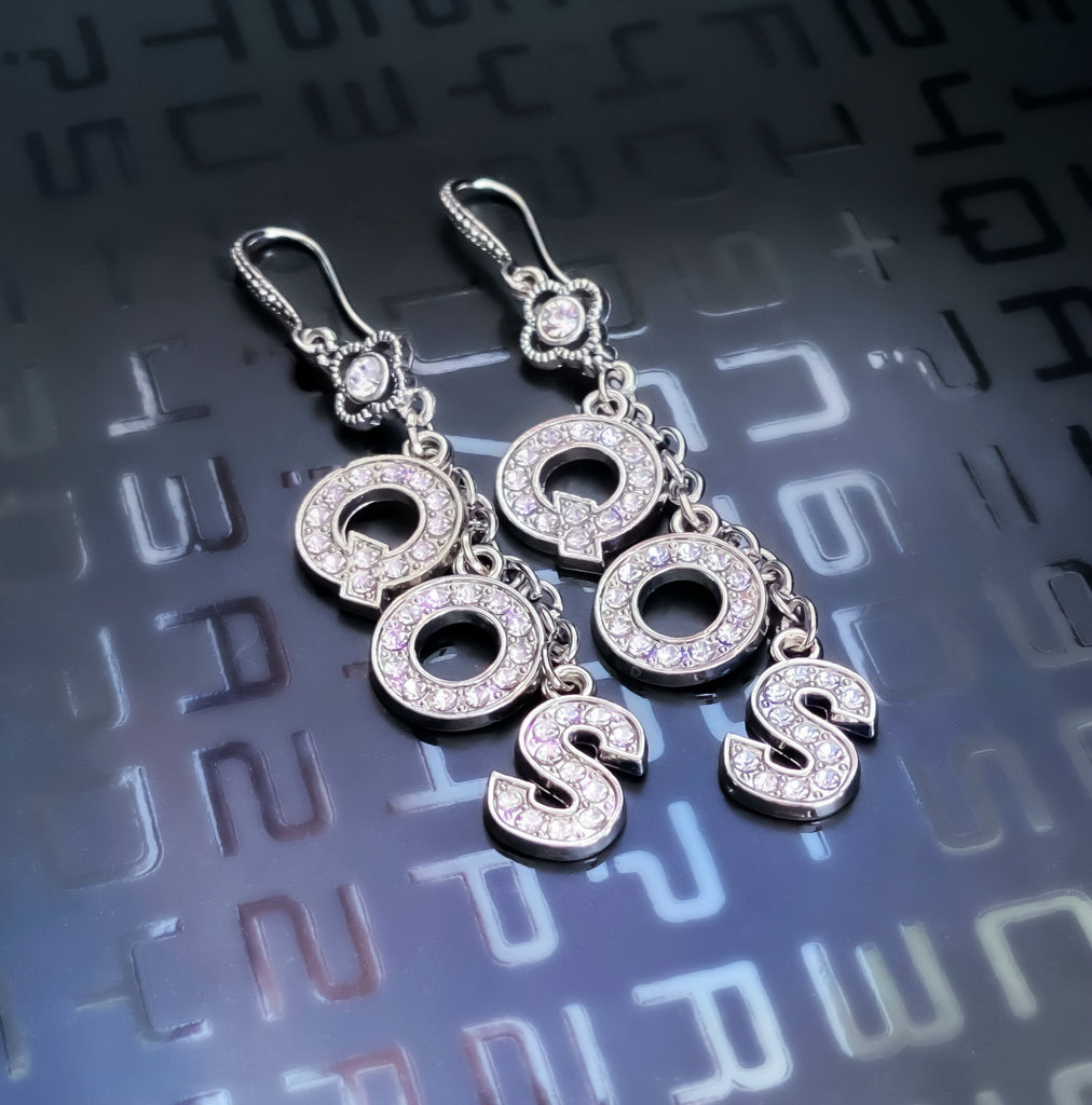 QOS Drop Earring Set - Rhinestone – His and Her's Intimates